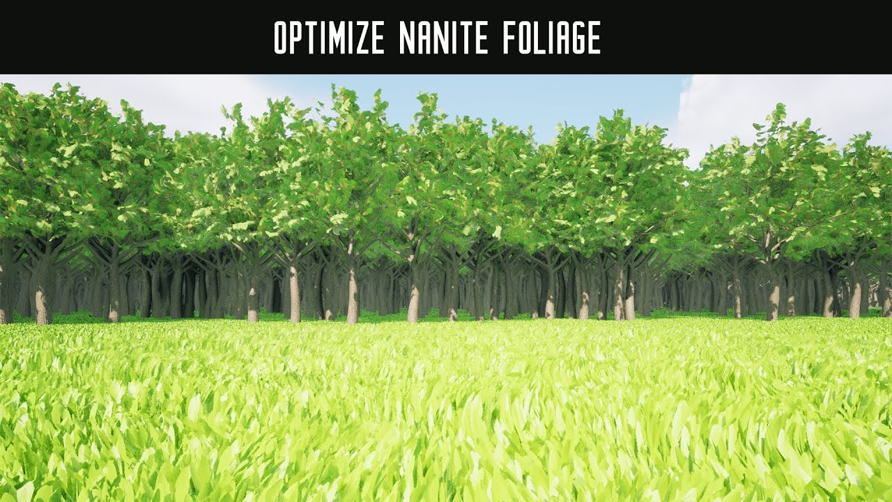 Nanite Foliage Optimization Trick Unreal Engine Tutorial Youtube