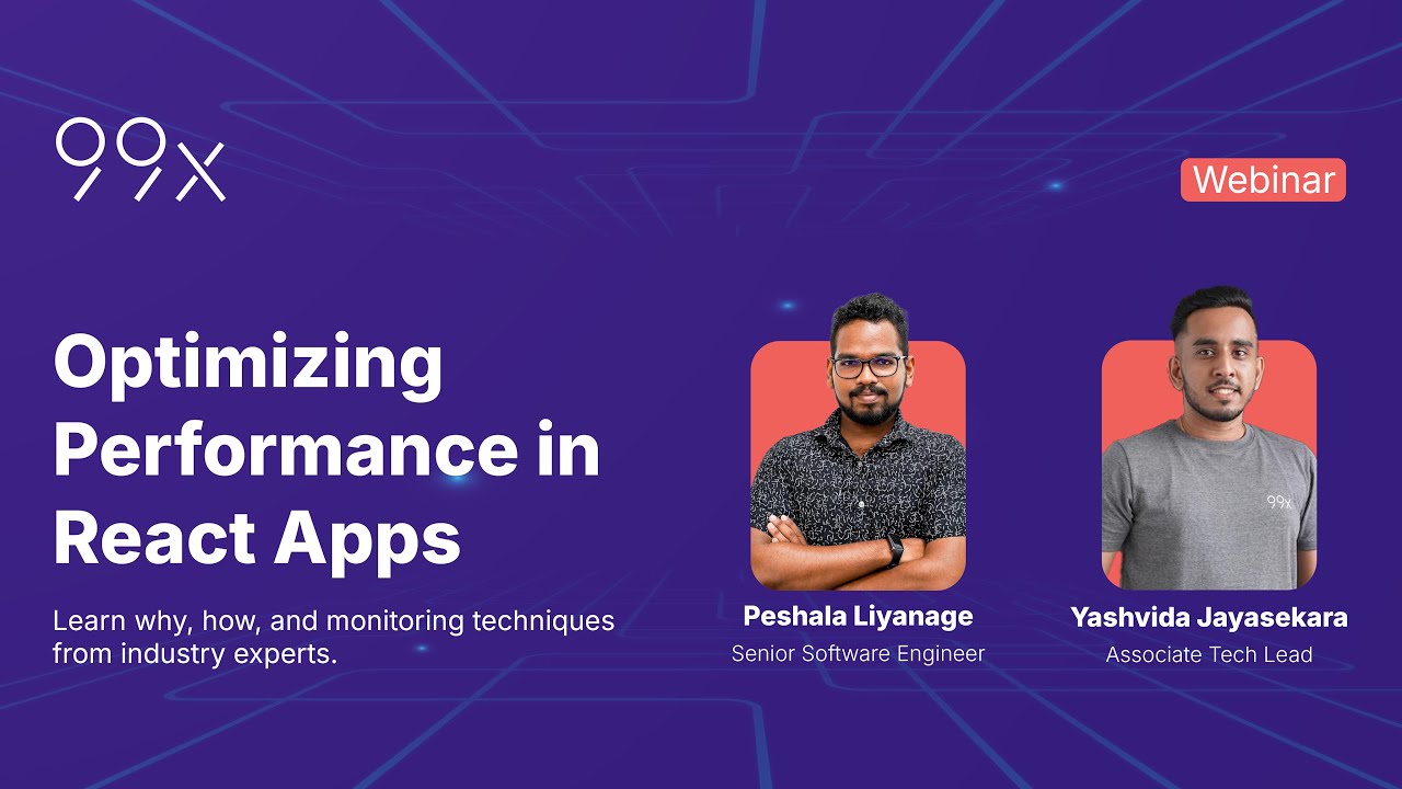 Webinar Optimizing Performance In React Apps Youtube