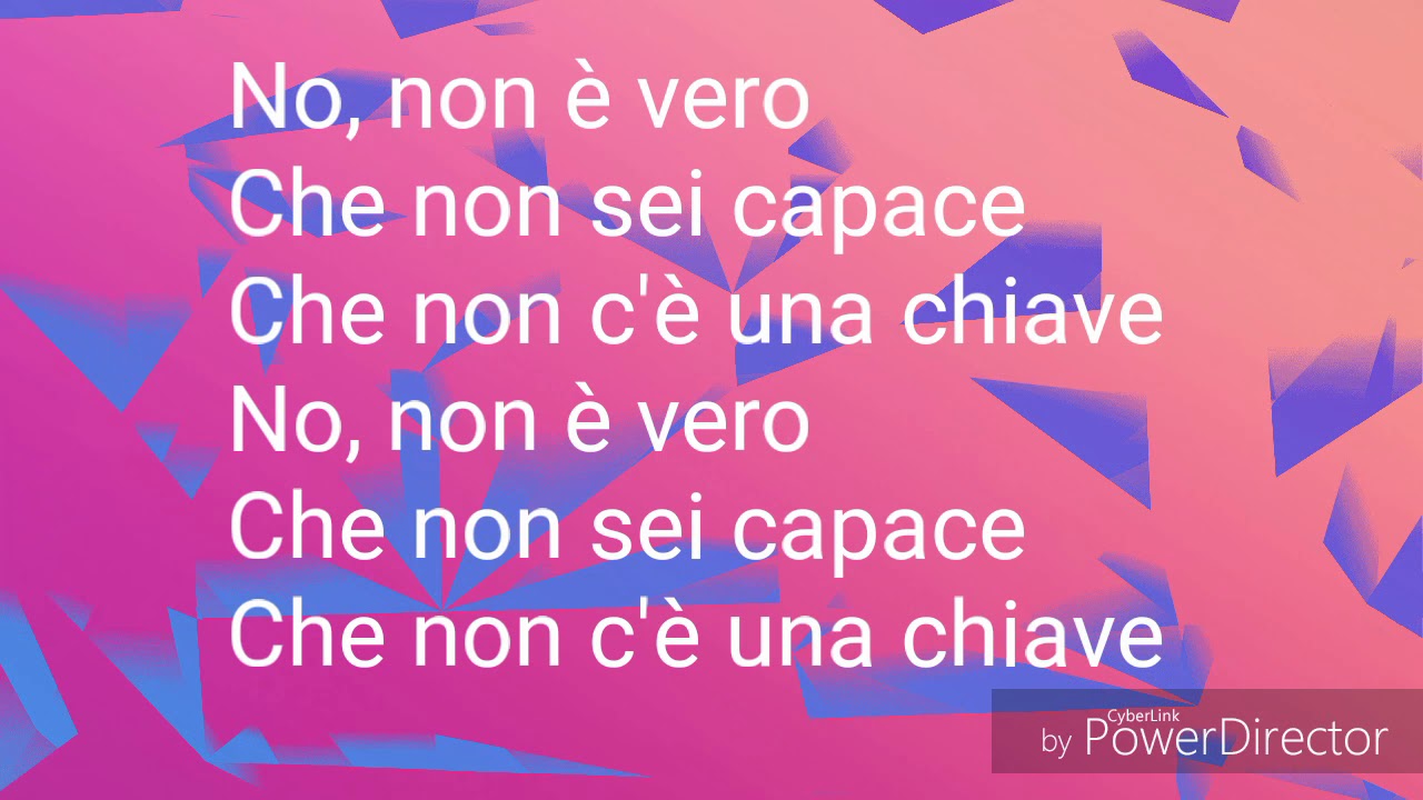 Una Chiave Caparezza Testo Youtube