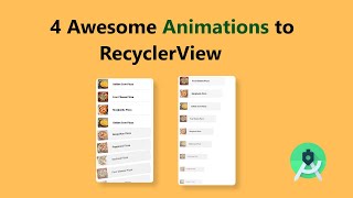 4 Nice Animations For Recyclerview Android Studio Tut Doovi