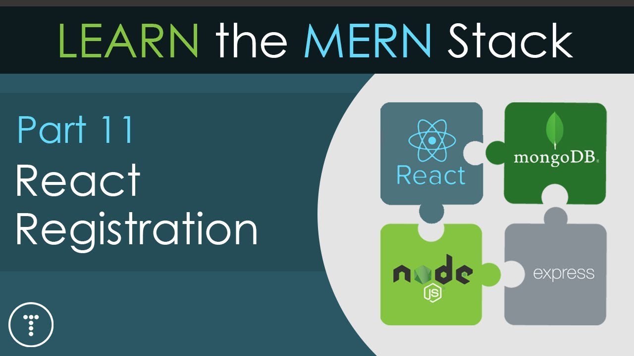 Learn The Mern Stack 11 React Registration Youtube