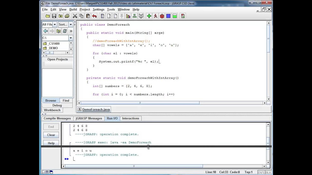 Java Basice Foreach Loop Examples Youtube
