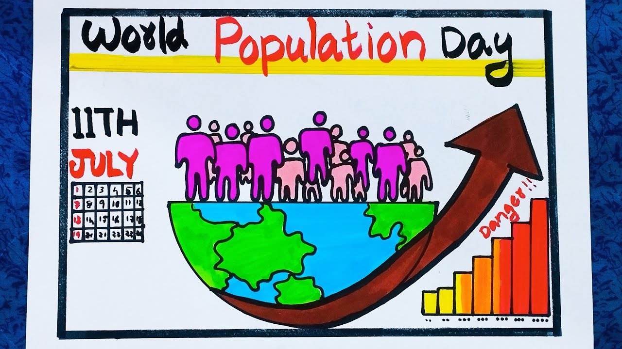 Population Explosion Drawing