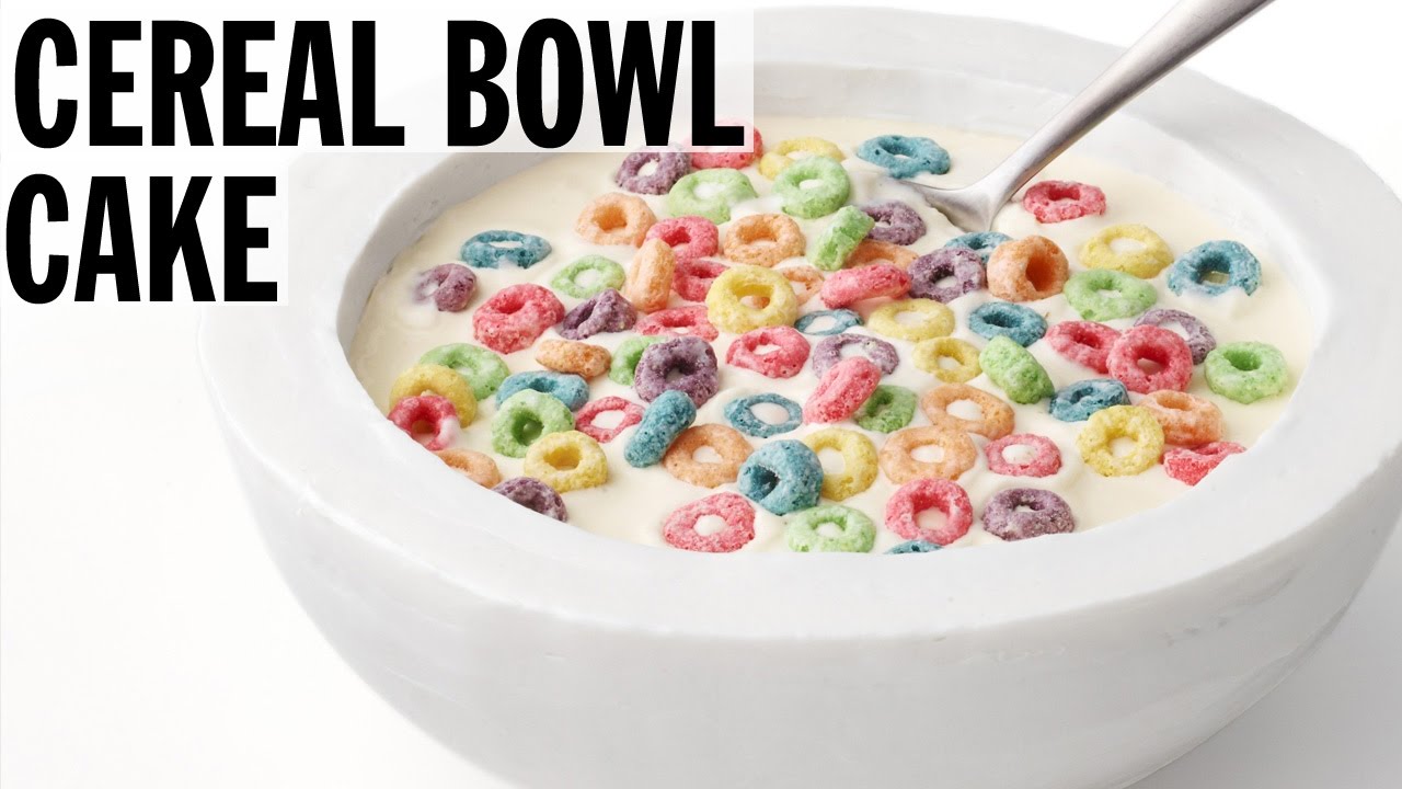 How To Make A Cereal Bowl Shaped Cake Food Network Youtube
