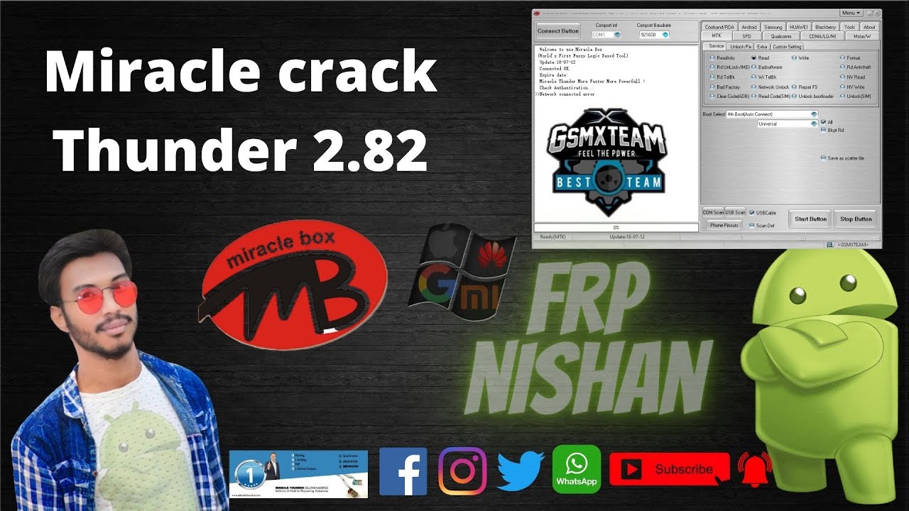 How To Install Miracle Thunder 2 82 Crack By Frp Nishan Youtube