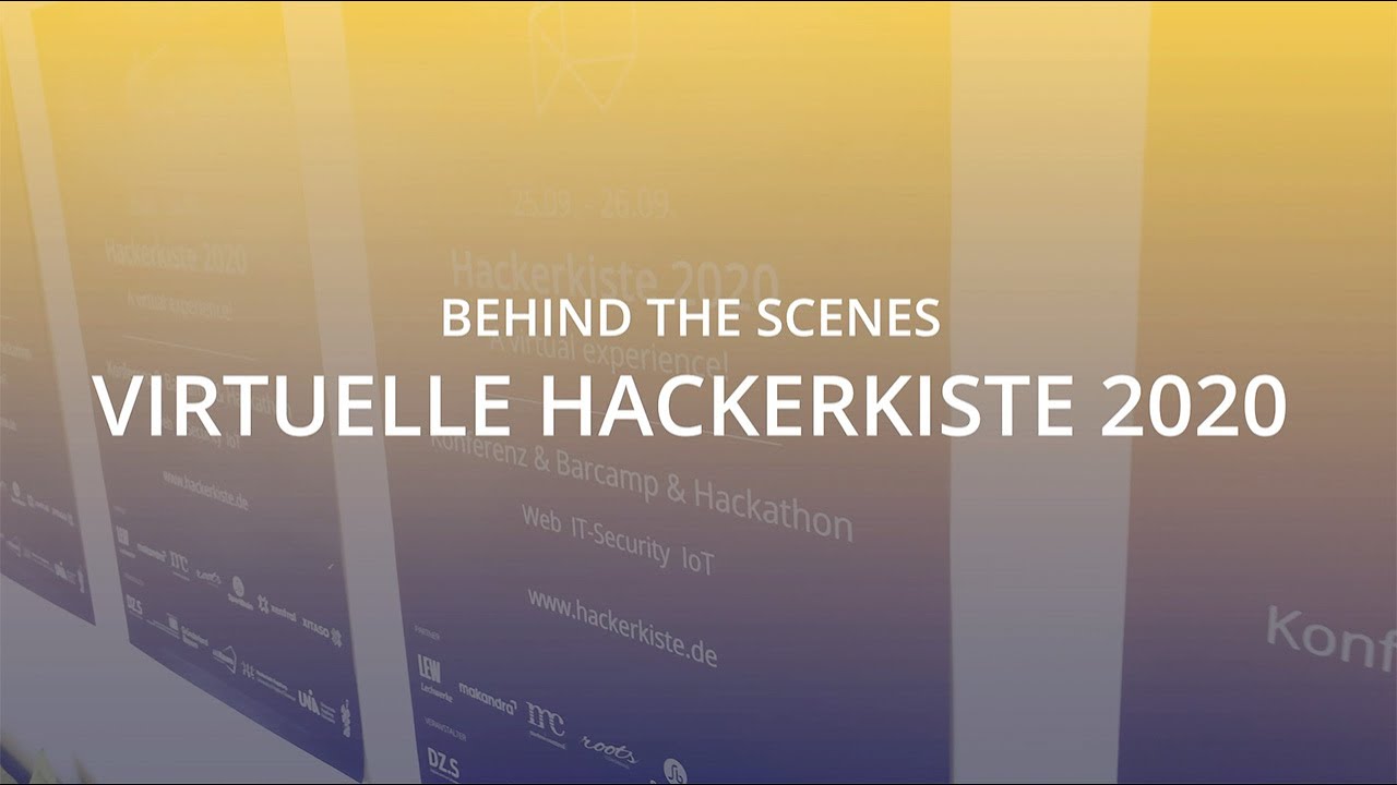 Virtuelle Hackerkiste Augsburg 2020 Behind The Scenes Youtube