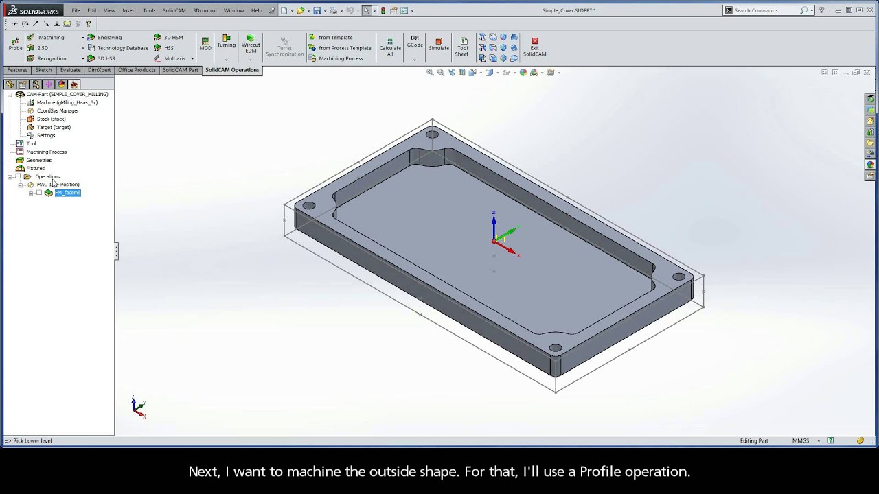 Intro To Solidcam Milling Youtube