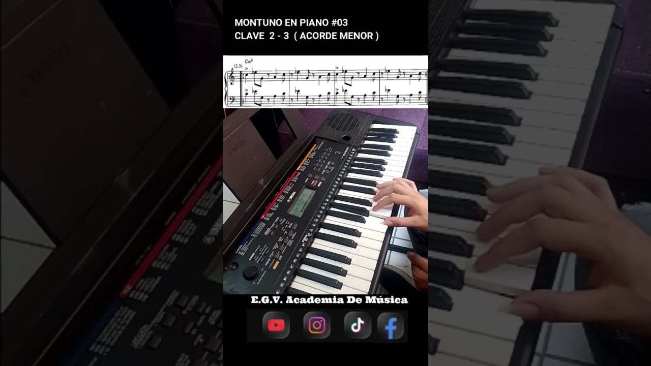Montuno De Piano En Acordé Menor 03 Lesson Piano Montuno Chords