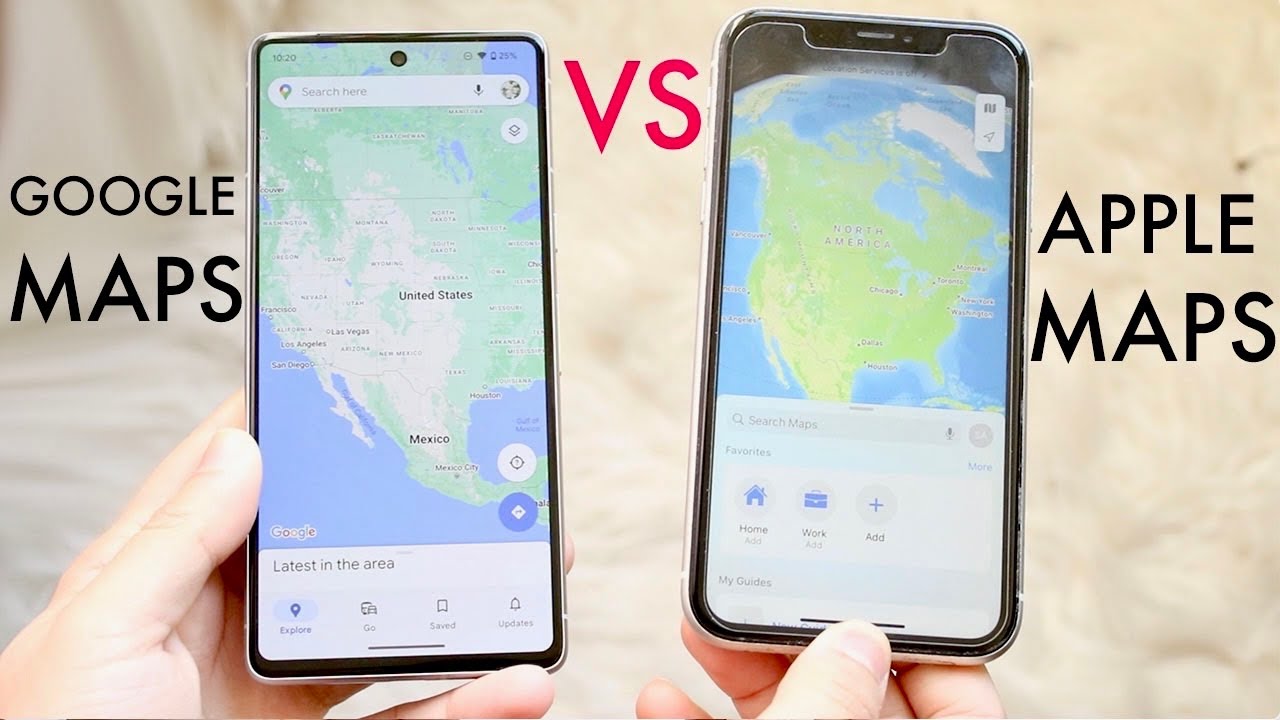 Apple Maps Vs Google Maps Which Should You Use Comparison Youtube