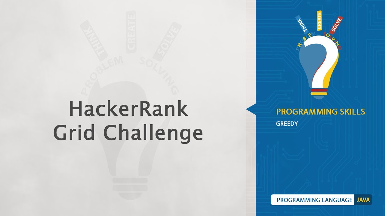 Hackerrank Grid Challenge Youtube