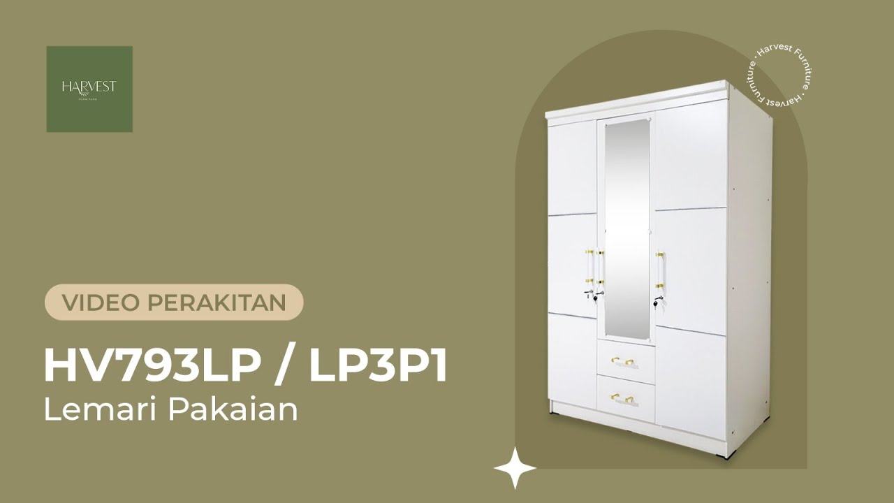 Tutorial Petunjuk Perakitan Lemari 3 Pintu Lp 3p1 Youtube