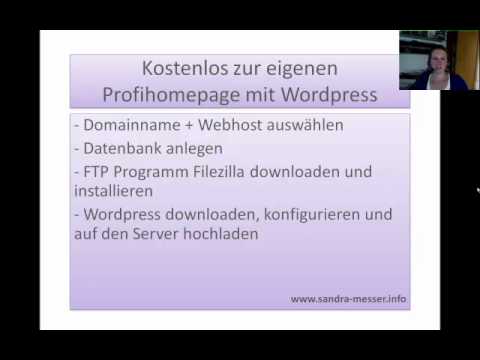 1 Teil Homepage Erstellen Kostenlos Wordpress Deutsch Youtube