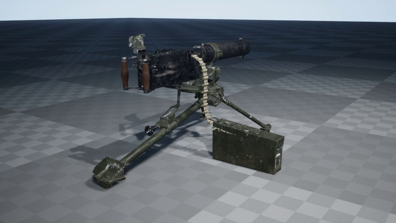 Unreal Engine 4 Mg08 German Heavy Machine Gun Animations Youtube