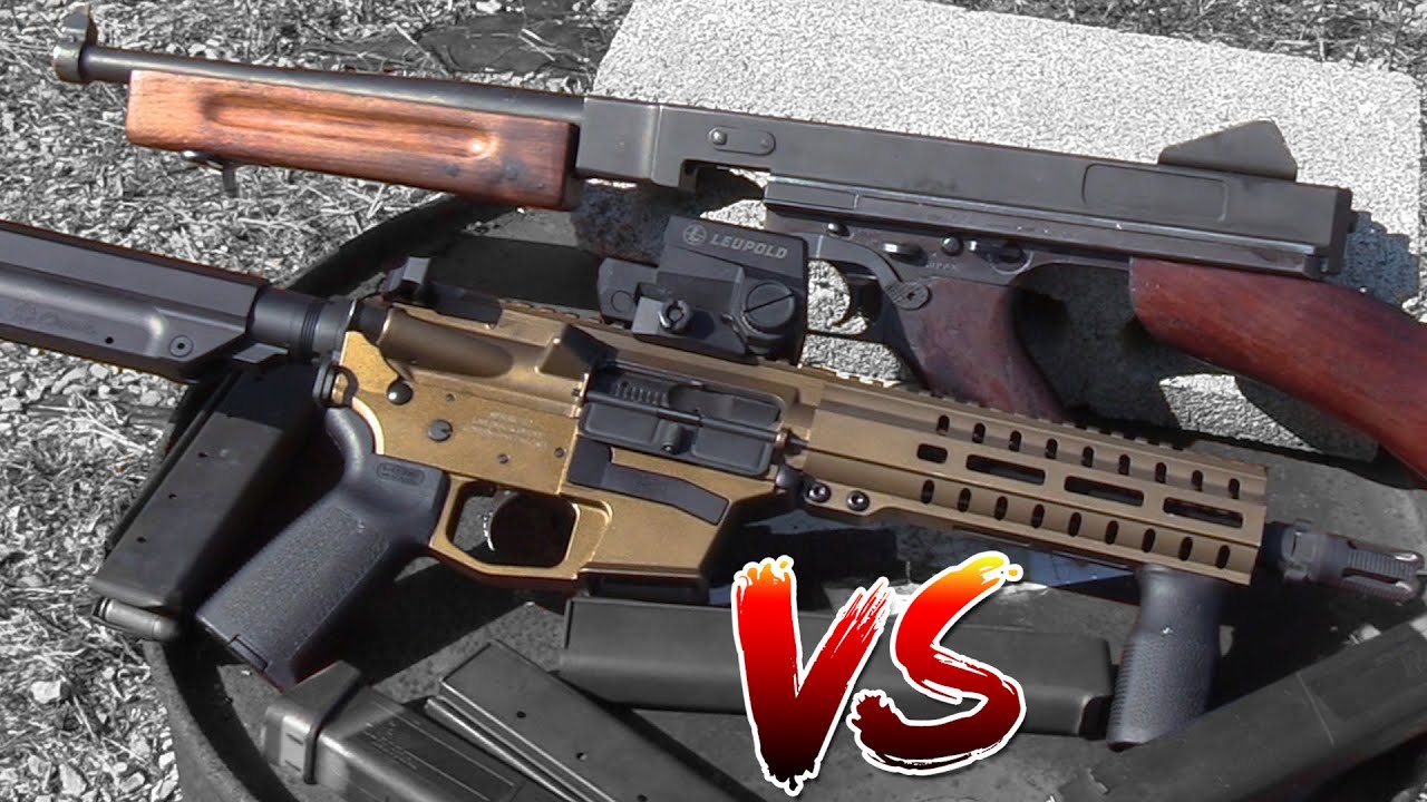 Real Tommy Gun Vs Cmmg Banshee 45 Aro News