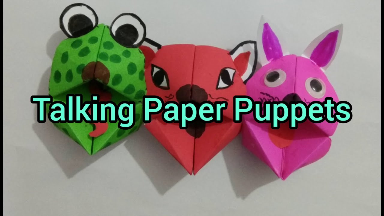 How To Make Talking Paper Puppets Origami Seema Didden Youtube