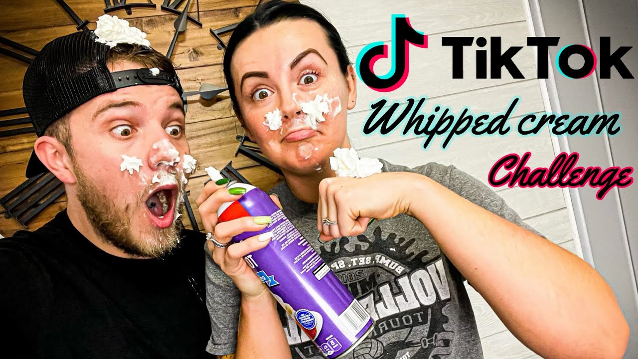 Tiktok Whipped Cream Challenge Youtube