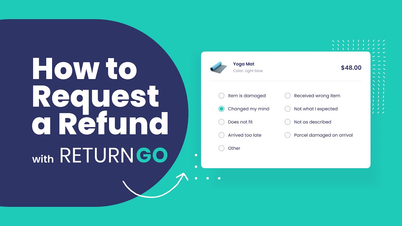 Refund Request Process Step By Step Return Portal Returngo Demo Youtube