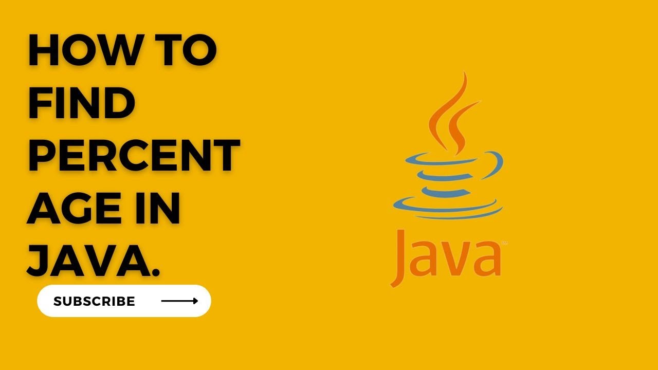 How To Find Percentage In Java Youtube