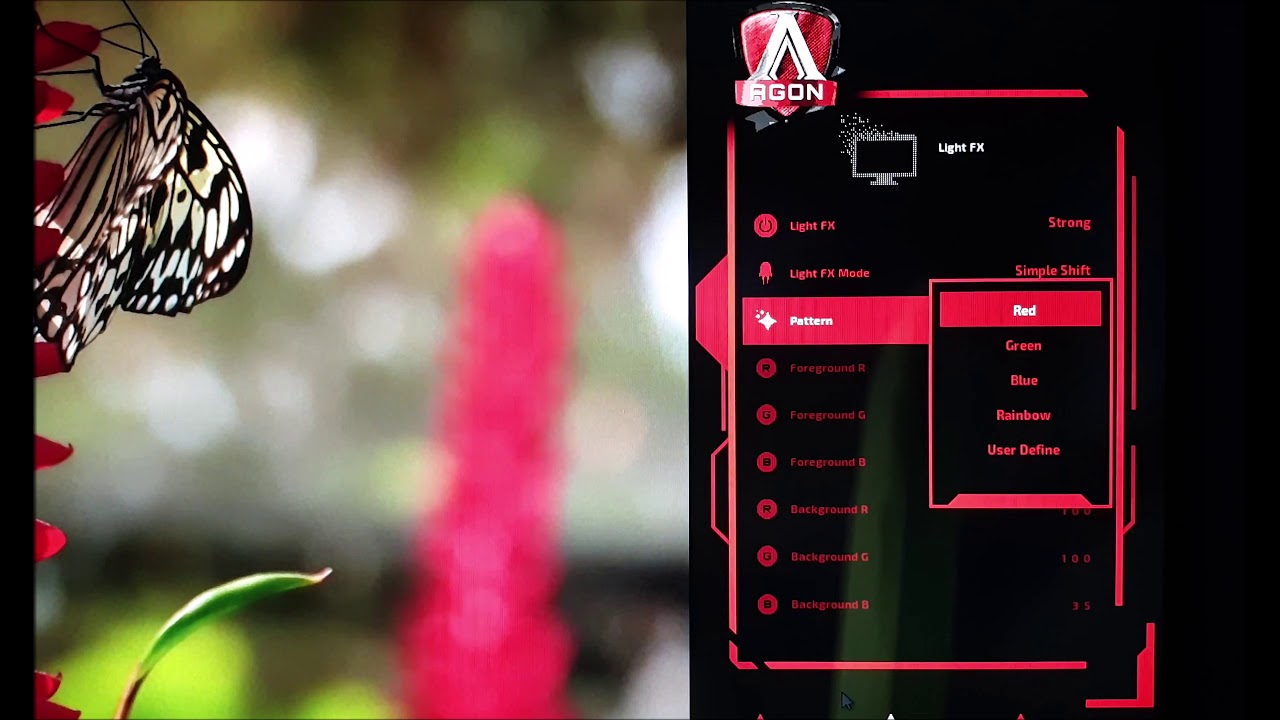 Aoc Ag273qcg Menu System Osd Youtube