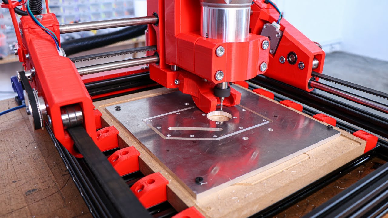 Tiny 3d Printed Cnc Cuts Metal From Scratch Youtube
