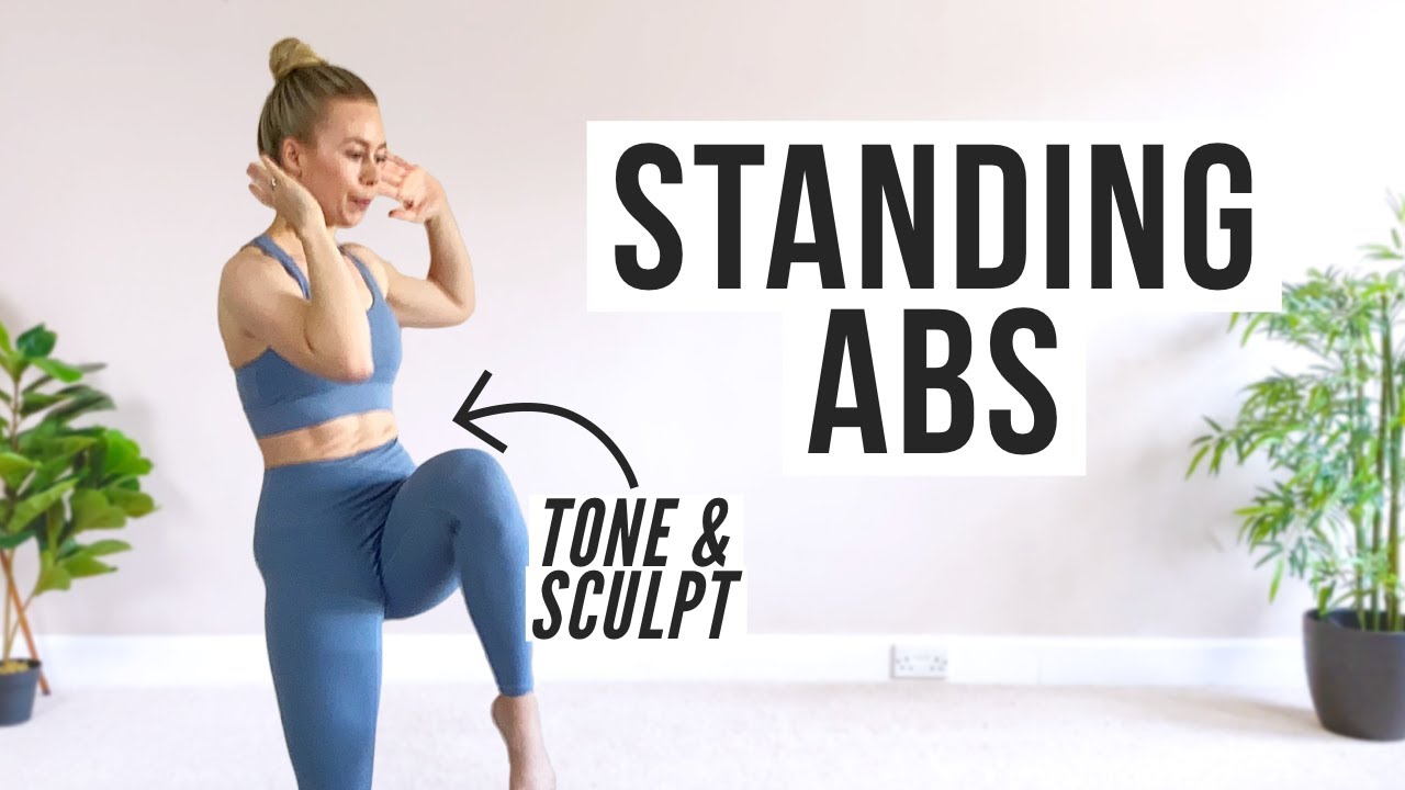 10min Standing Abs Workout Youtube