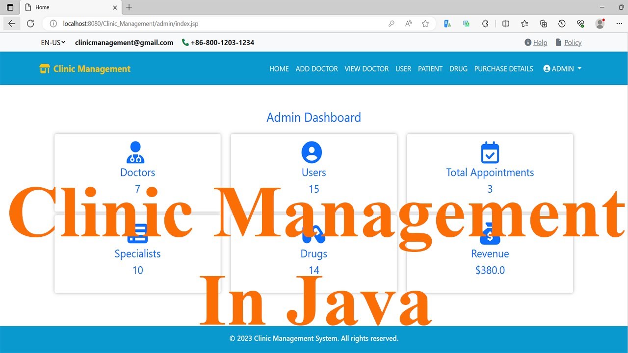 Clinic Management System In Java Jsp Servlet Mysql Youtube