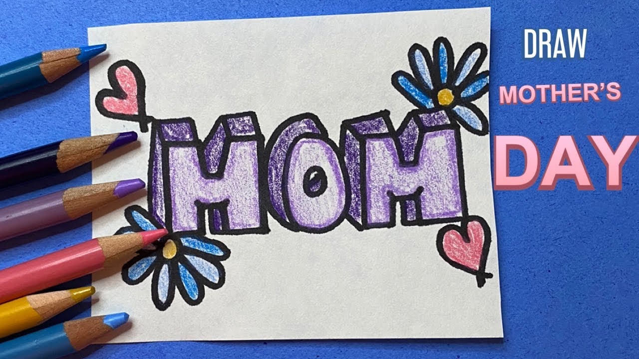 How To Draw Mom For Mother S Day Youtube