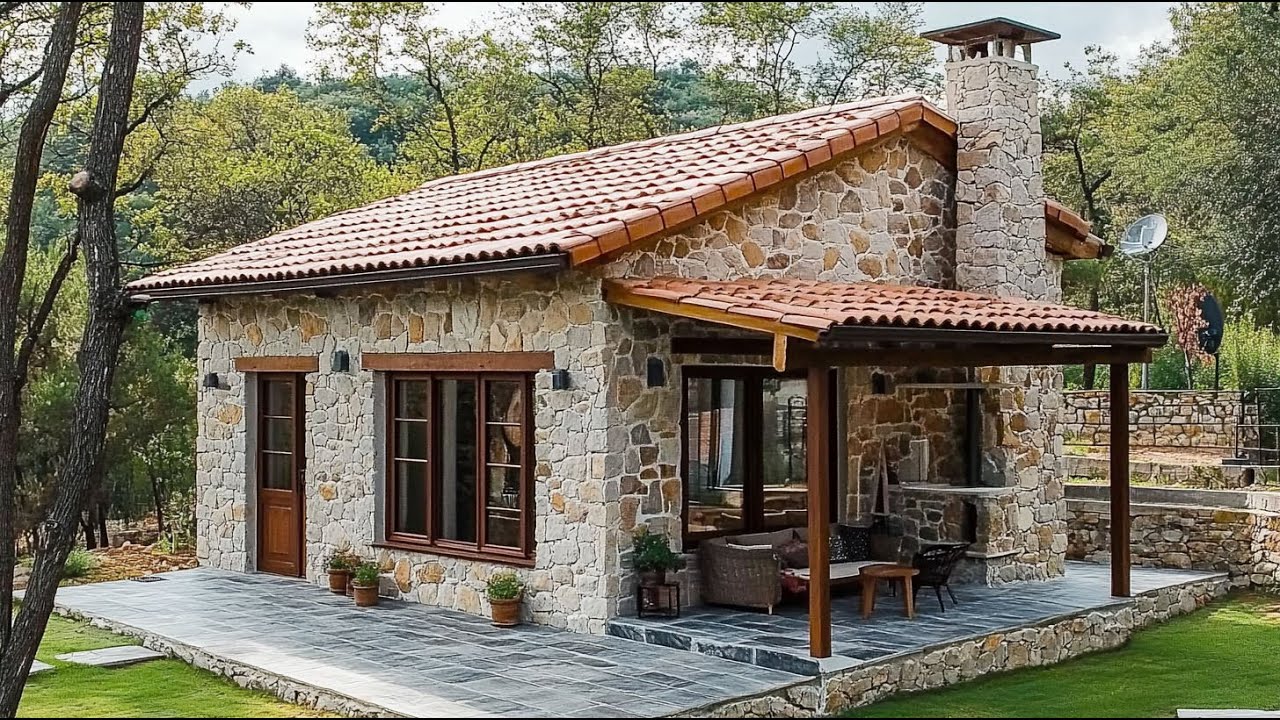 Peace From Simplicity A Small House Made Of Natural Stone Youtube