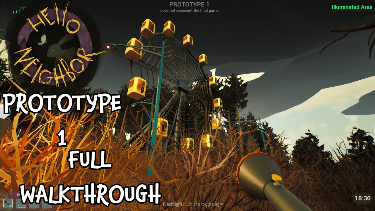Hello Neighbor 3 Prototype 1 Full Walkthrough Youtube