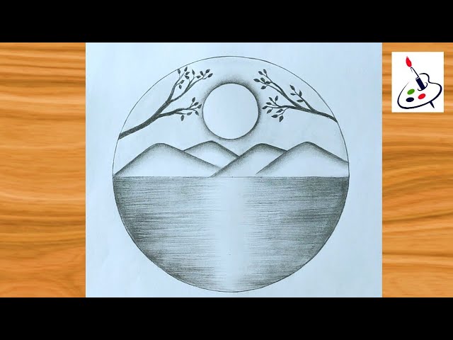 How To Draw A Simple Landscape Easy Pencil Drawing 50 Off