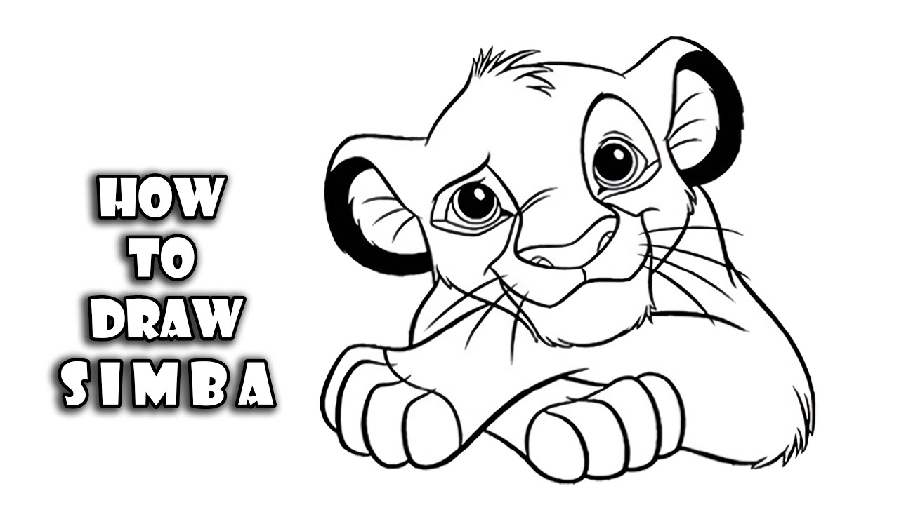 How To Draw Lion King Step By Step How To Draw Simba From Lion King