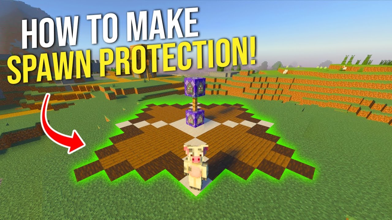 How To Make Spawn Protection In Minecraft Bedrock Youtube