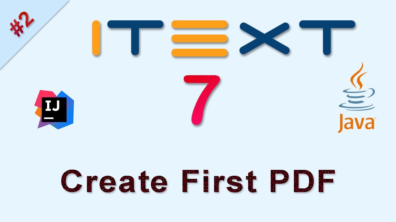 2 Create First Pdf Itext Java Tutorial Youtube