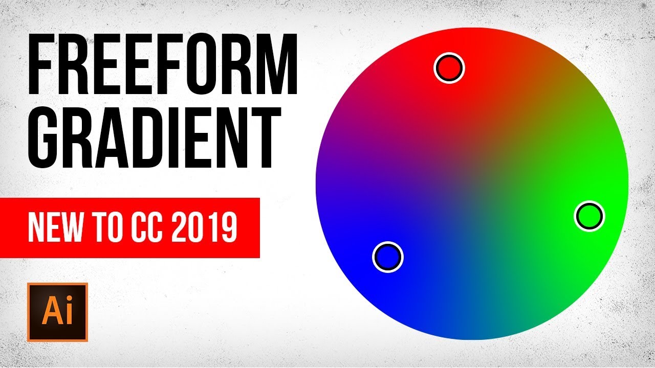 How To Use The Freeform Gradient Tool In Adobe Illustrator Youtube