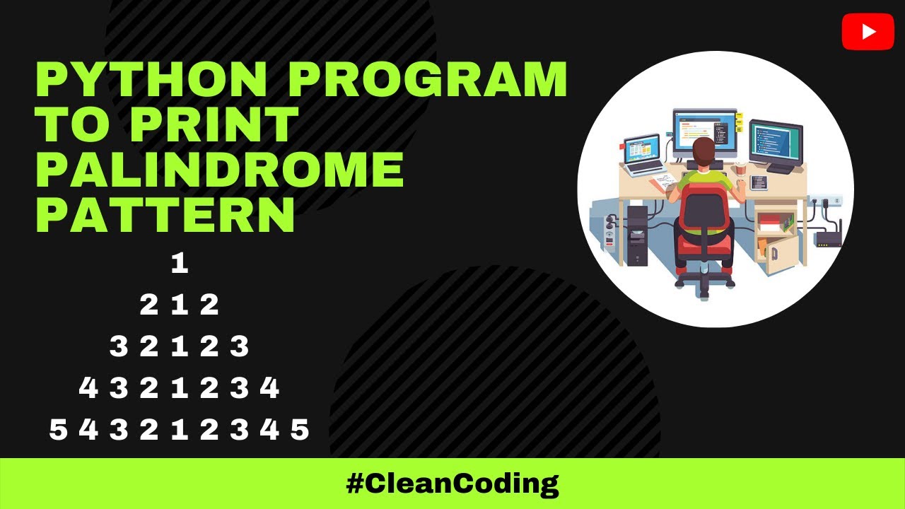 Palindrome Pyramid Pattern Python Program Python Guy Shorts Youtube