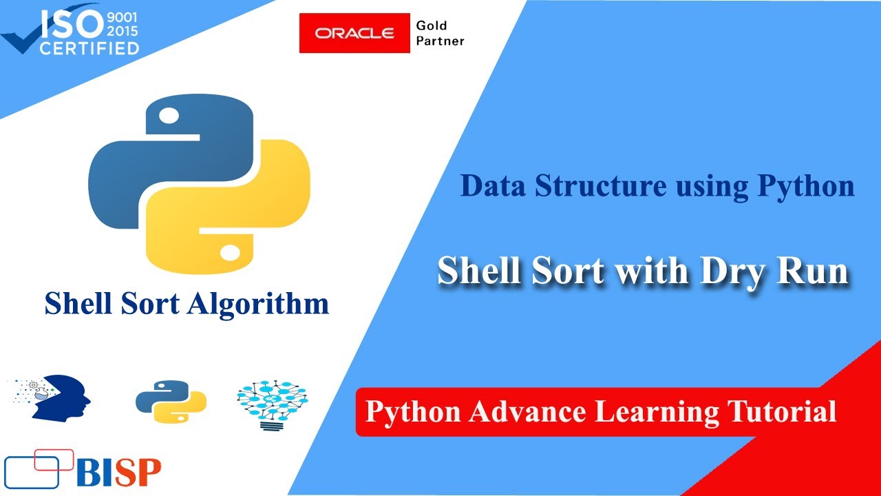 Shell Sort In Python Data Structure In Python Algorithm In Python
