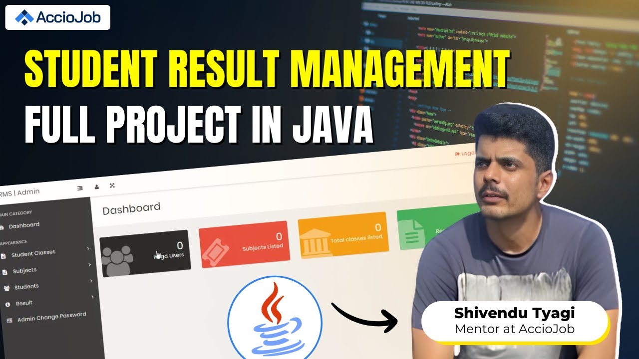 Student Result Management System Full Project In Java Java Project