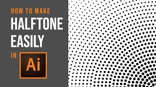 5 Steps Only How To Make Halftone Dots Shape With Adobe Illustrator