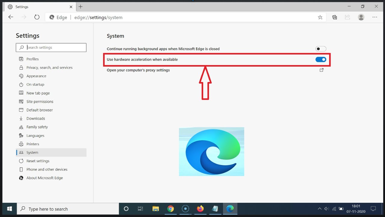 How To Enable Use Hardware Acceleration When Available On Microsoft