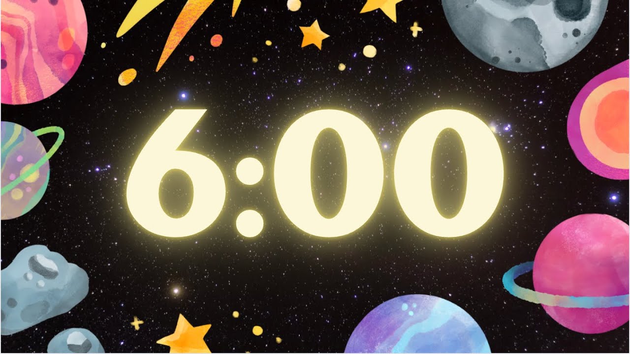Blast Off Cosmic Space Neon 6 Minute Timer Youtube