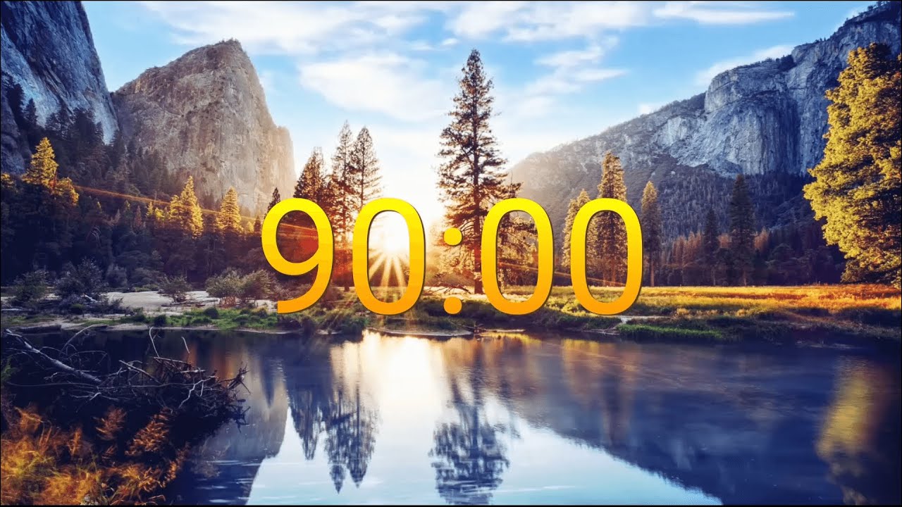 Meditation Music 90 Minute Countdown Timer Youtube Music