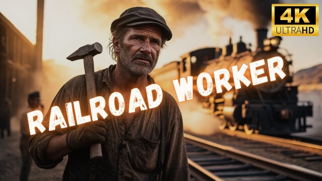 Life In A Railroad Worker S Day In 1860s America Cinematic 4k