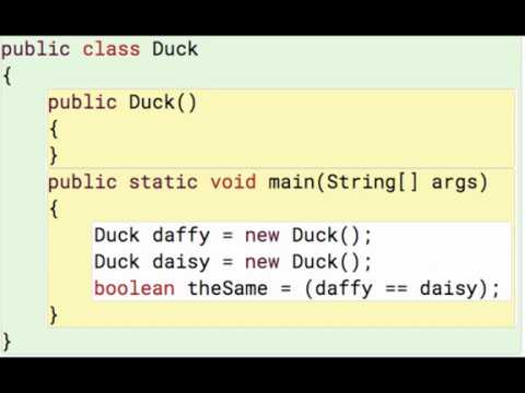 Java Objects 9 Checking If Two Objects Are Result Is False Youtube