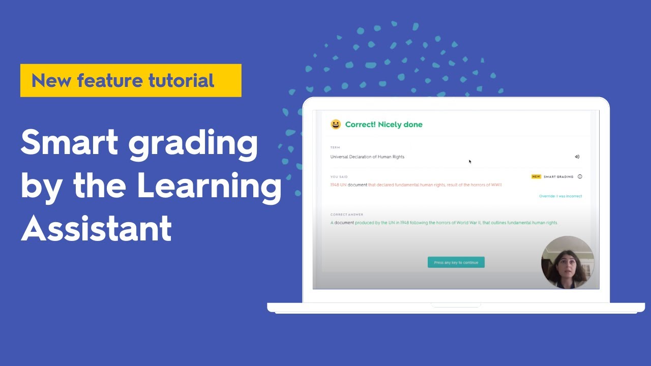 How To Use Smart Grading With Quizlet Plus Learning Assistant Tutorial