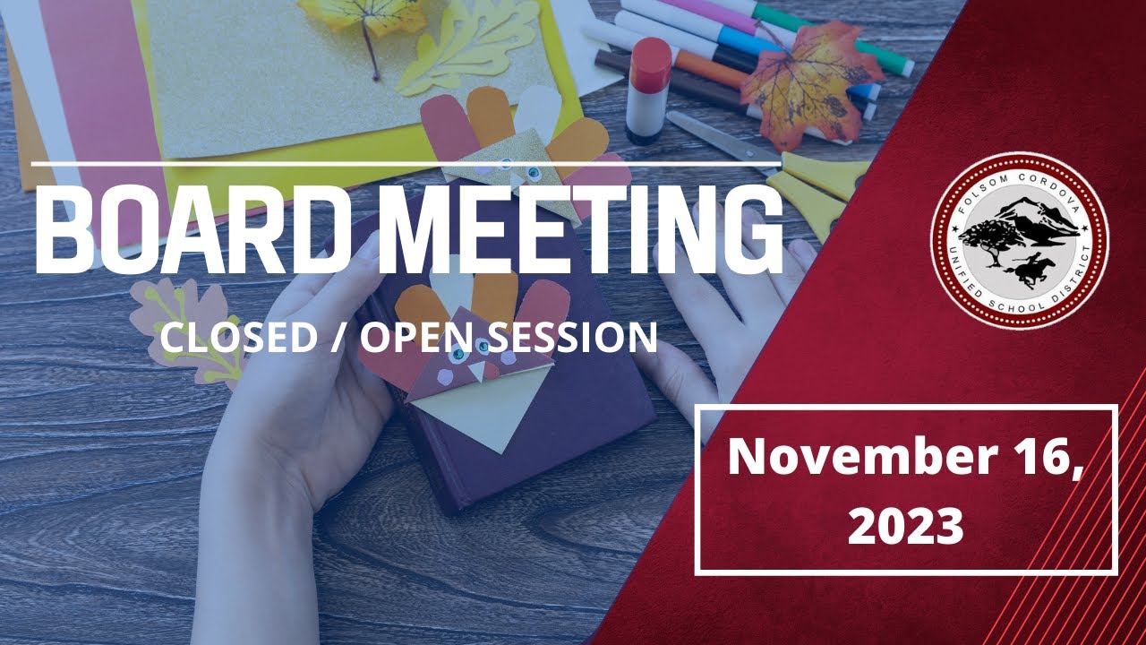 Fcusd Board Meeting 11 16 2023 Youtube