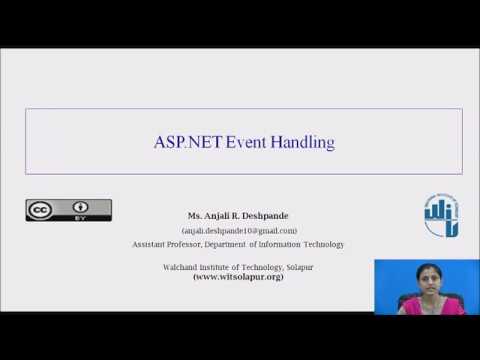 Asp Net Event Handling Youtube
