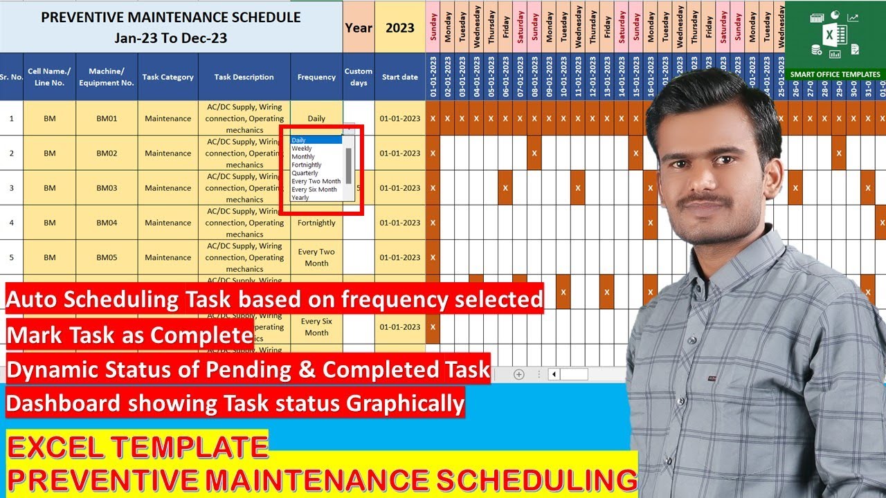 Preventive Maintenance Checklist Template Excel Infoupdate Org