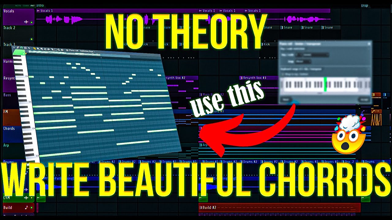 New Way To Write Amazing Chords No Theory Needed Fl Studio Tutorial