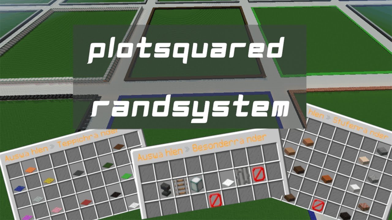 Plotsquared Randsystem Für Minecraft Youtube
