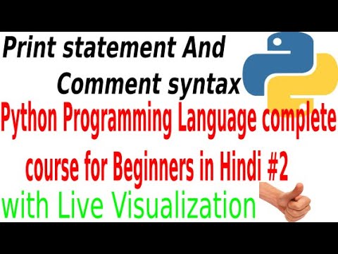 Print Statement And Comment Syntax In Python Python Programming Course